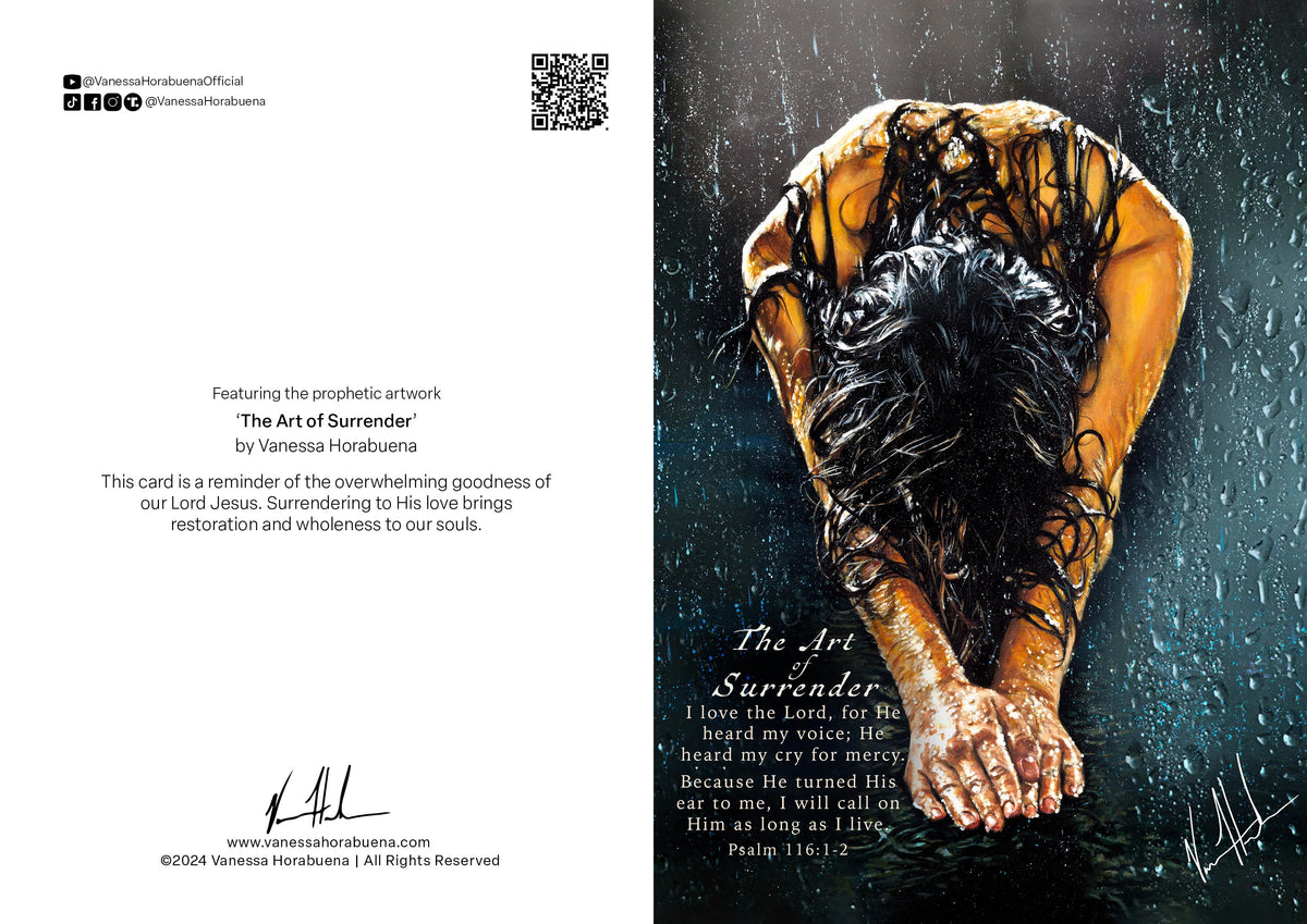 The Art of Surrender Greeting Card | Vanessa Horabuena